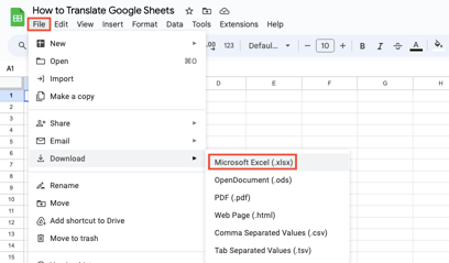 How to Translate Entire Google Sheets (All Cells) [2025]